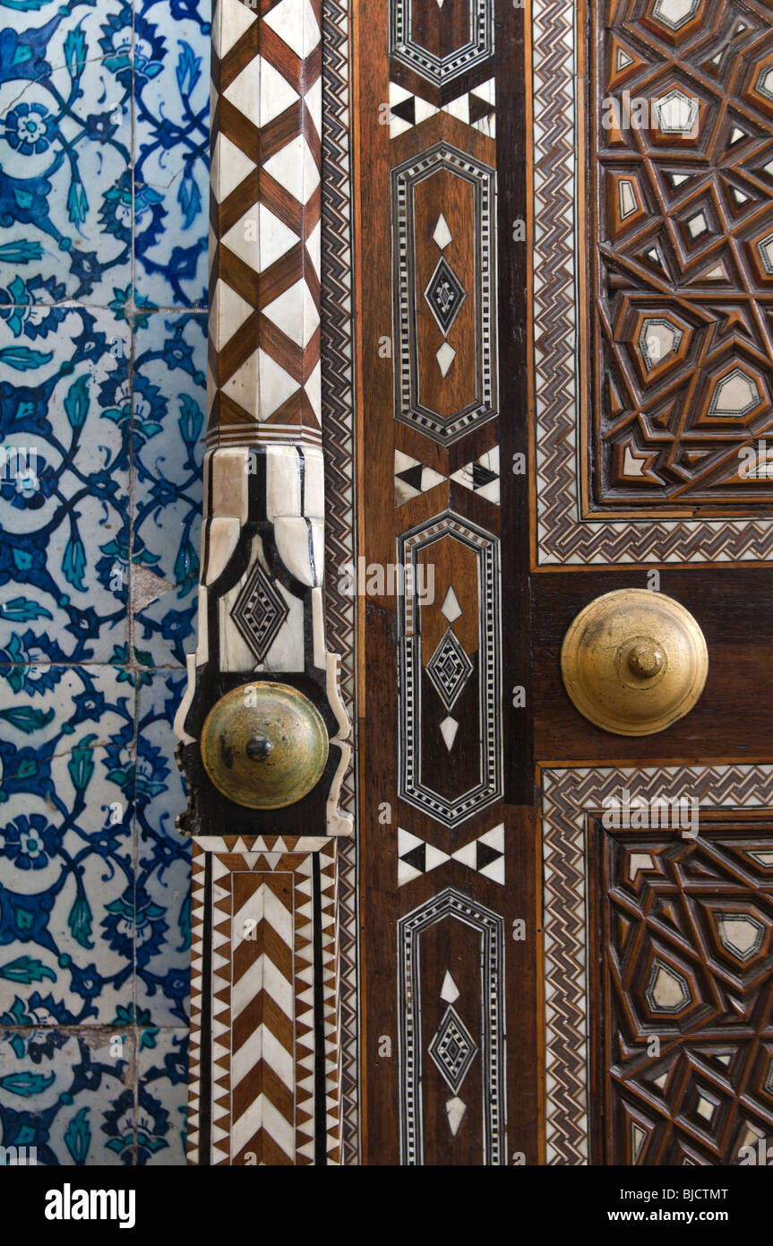 Mother of-pearl door of Hatice Turhan Sultan Mauseloum Stock Photo - Alamy