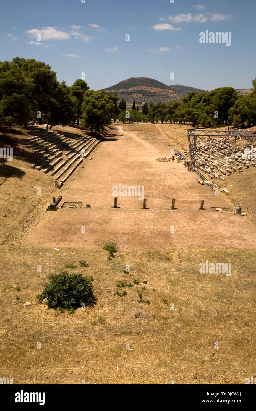 The Stadium Epidaurus Peloponnese Greece Stock Photo - Alamy