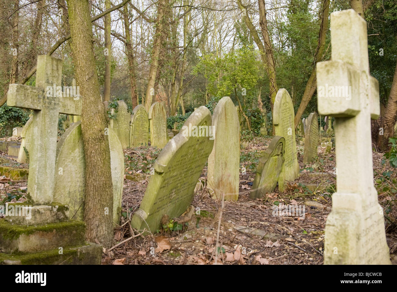 Headstones in highgate cemetery london hi-res stock photography and images - Alamy
