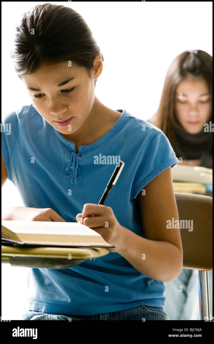 Girl at school Stock Photo - Alamy