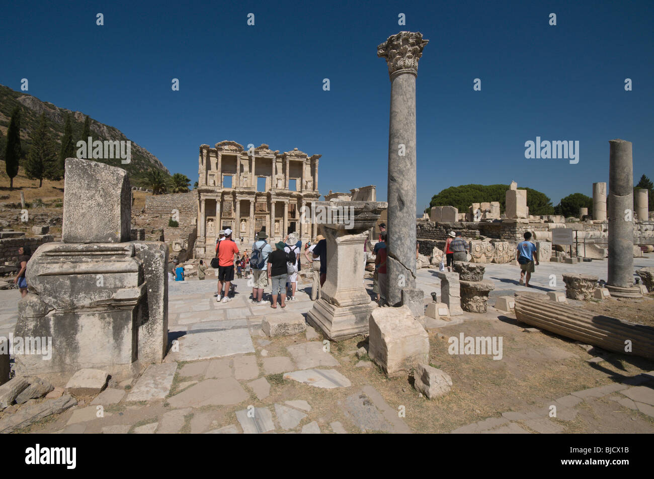 Celsus Library Ephesus Selcuk , Izmir, Turkey Stock Photo - Alamy