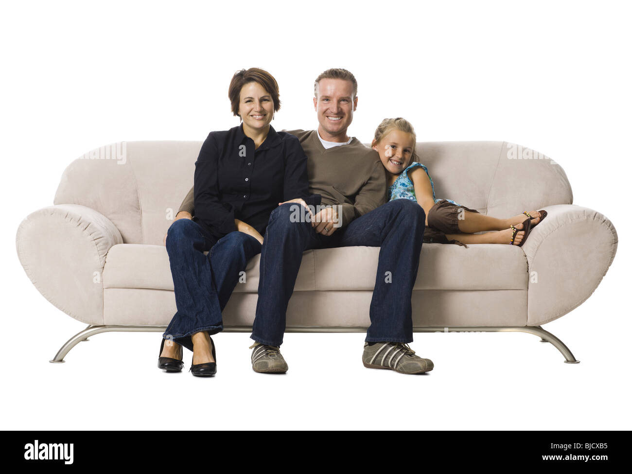 Family studio portrait Cut Out Stock Images & Pictures - Alamy