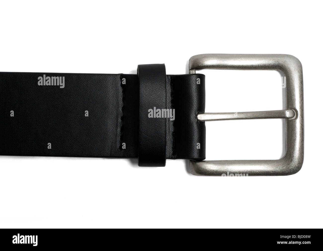 Belt buckle on white background Stock Photo - Alamy