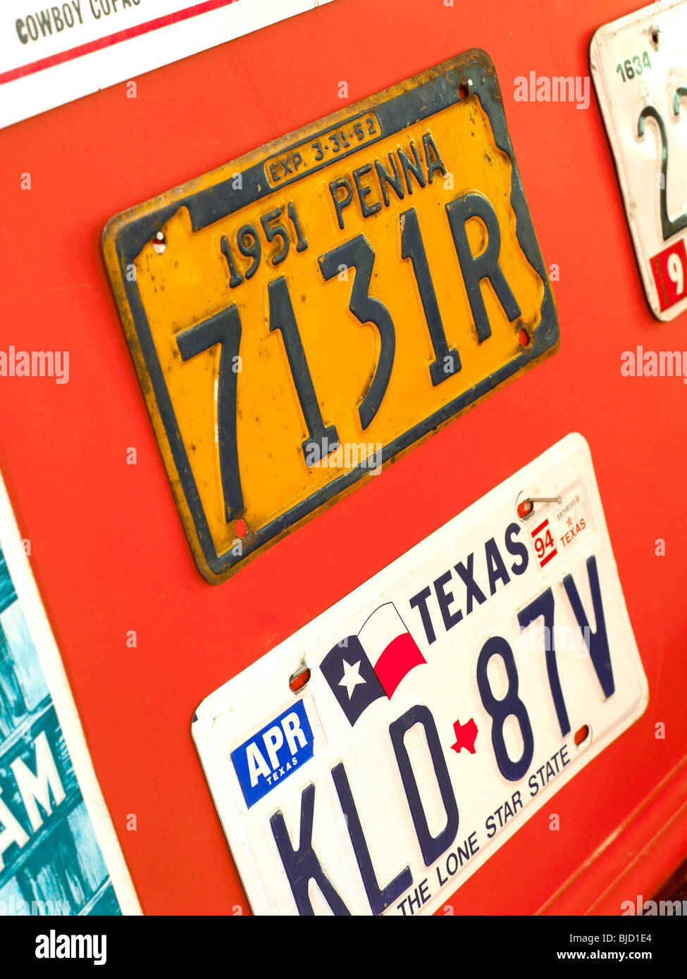 American license plates hi-res stock photography and images - Alamy