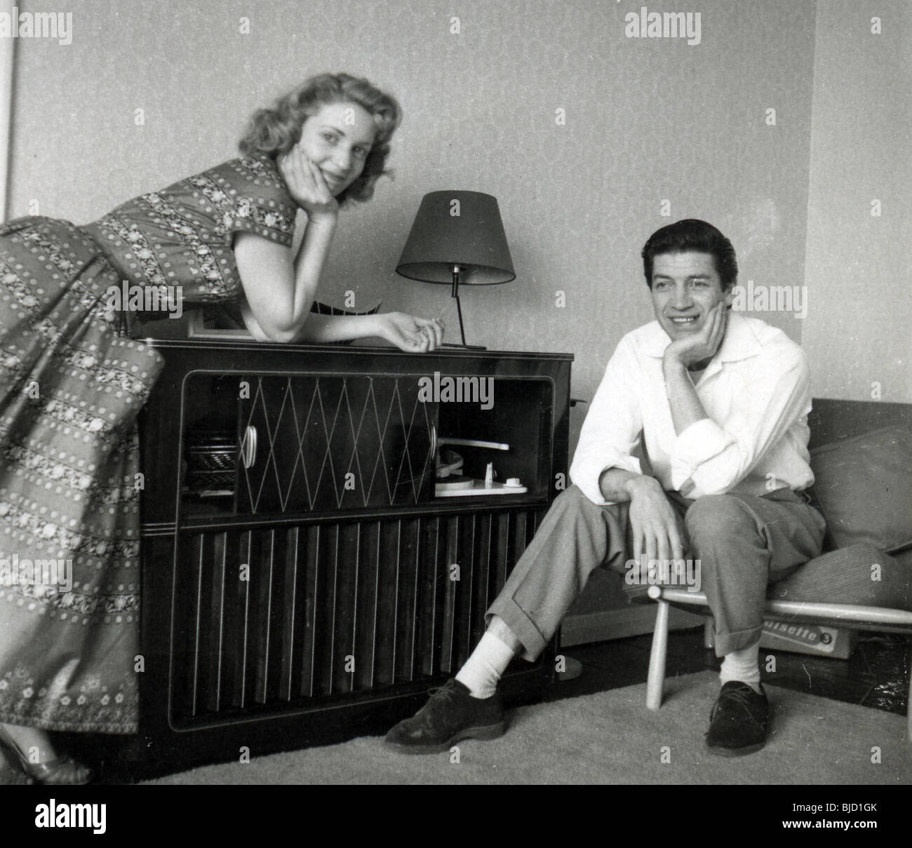 MICHAEL HOLLIDAY - UK pop singer (1924-1963) with his wife about 1956 ...