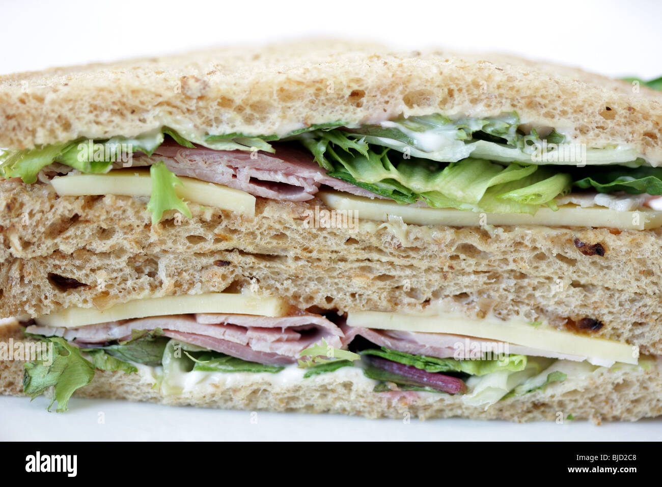Wiltshire Ham and Cheddar Cheese Sandwich Stock Photo - Alamy