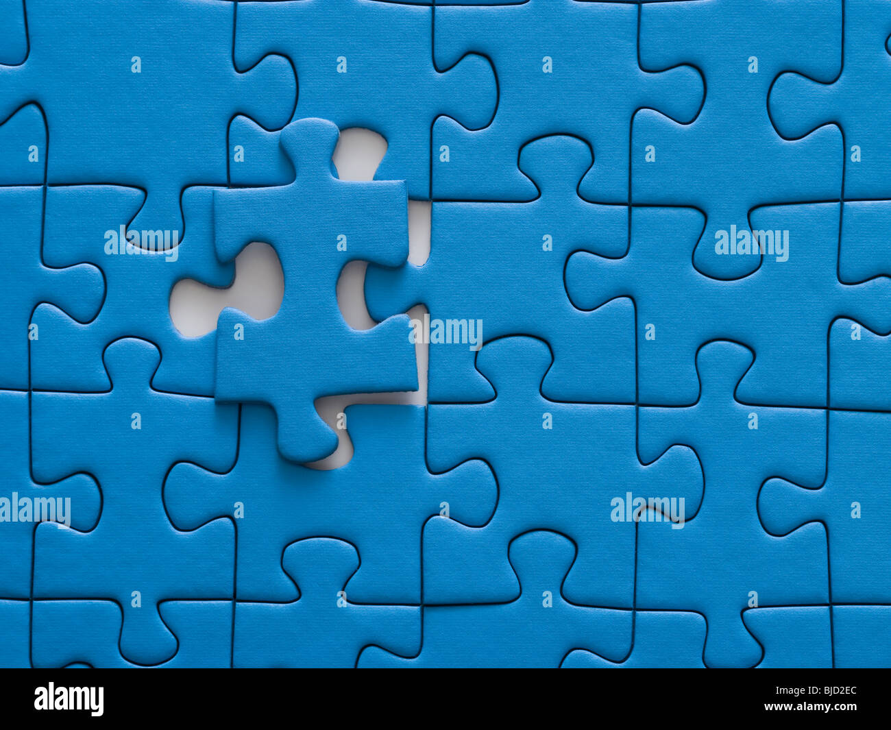 Jigsaw puzzle with a missing piece Stock Photo - Alamy