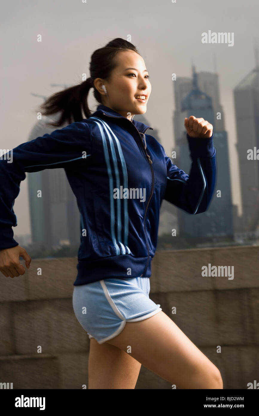 Jogging shanghai hi-res stock photography and images - Alamy