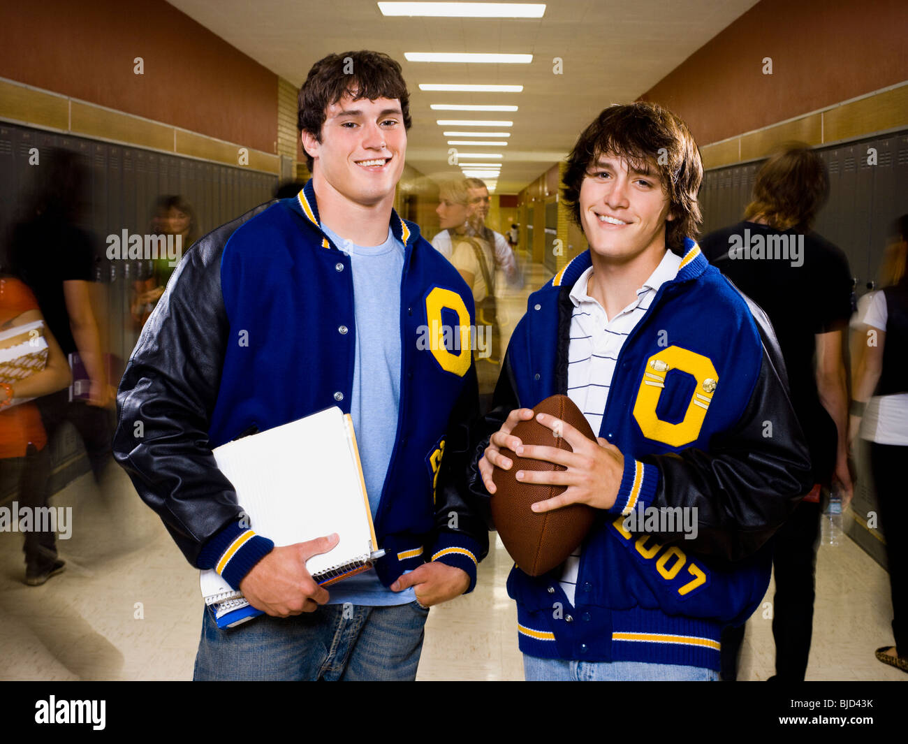 Two male High School students Stock Photo - Alamy