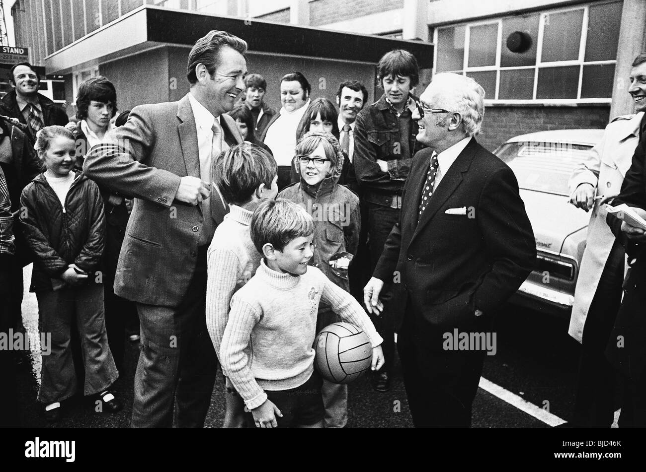 Clough arrives at Leeds Stock Photo - Alamy