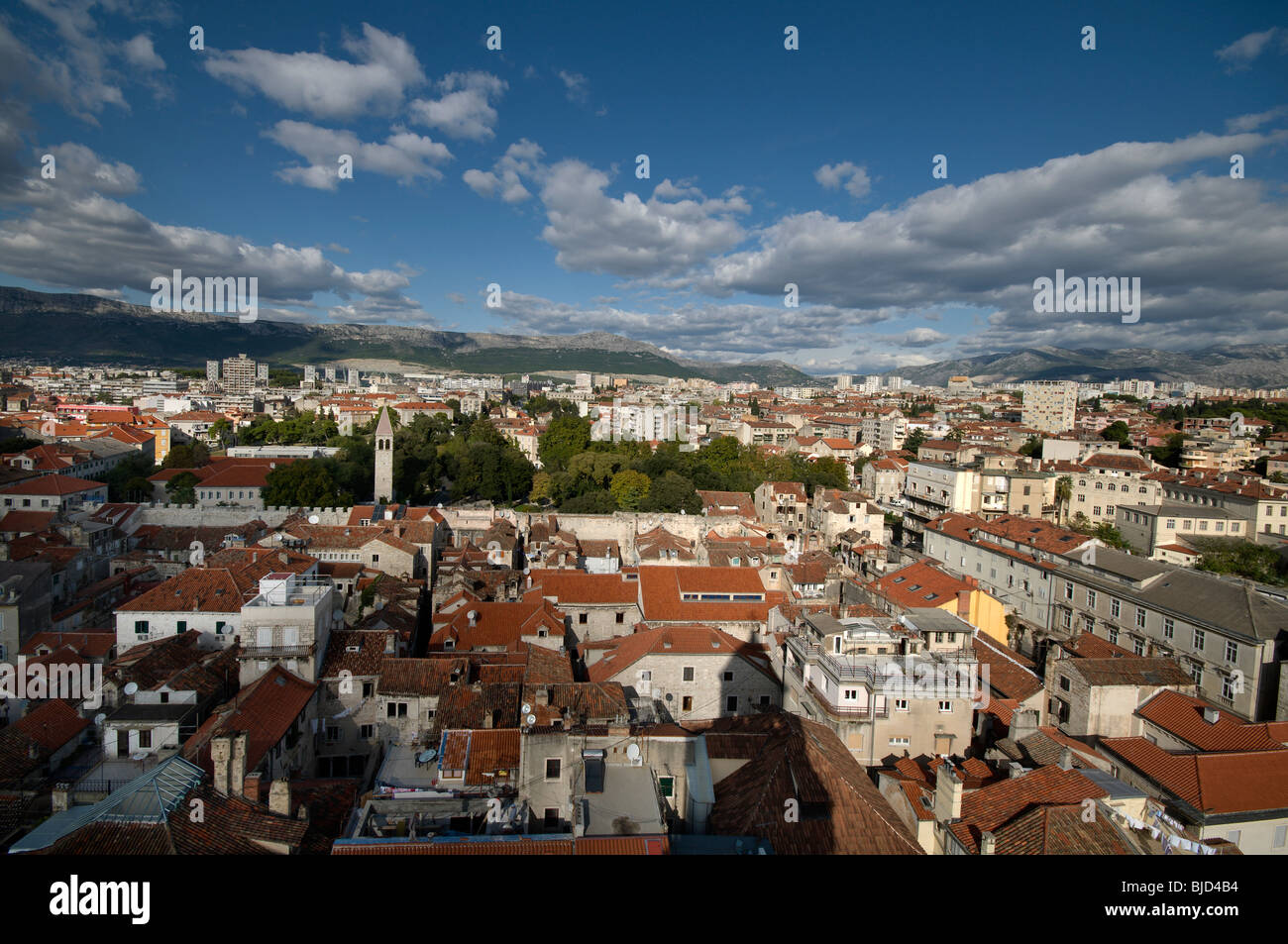 Cathedral of st domnius tower view hi-res stock photography and images ...
