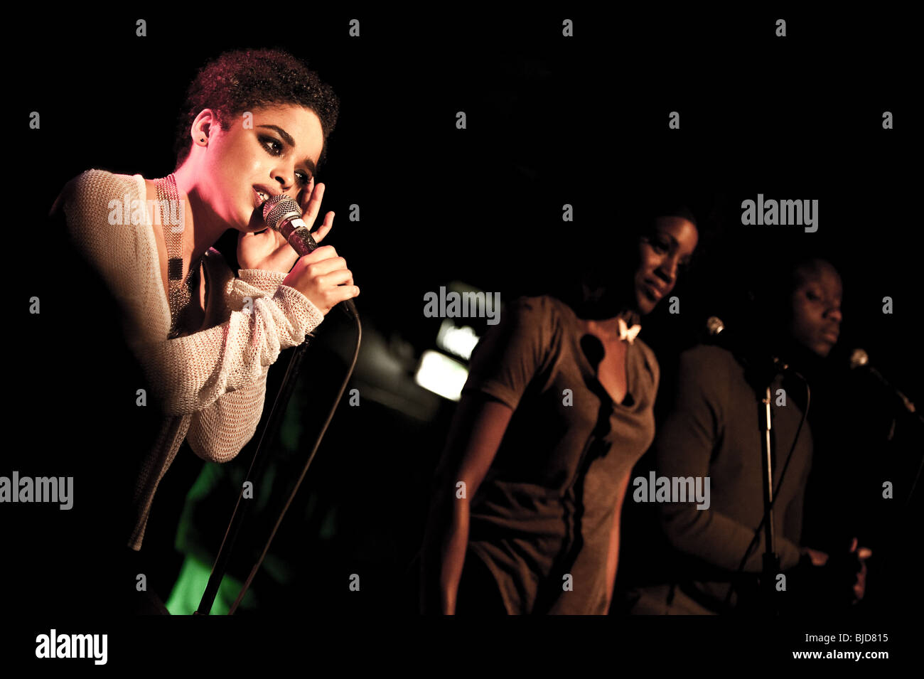 Singer/songwriter Rox (Roxanne Tataei) on stage in London, UK Stock ...