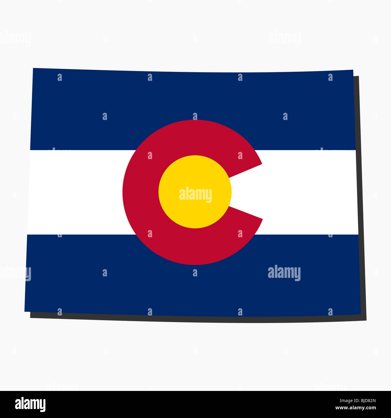 Colorado state map hi-res stock photography and images - Alamy