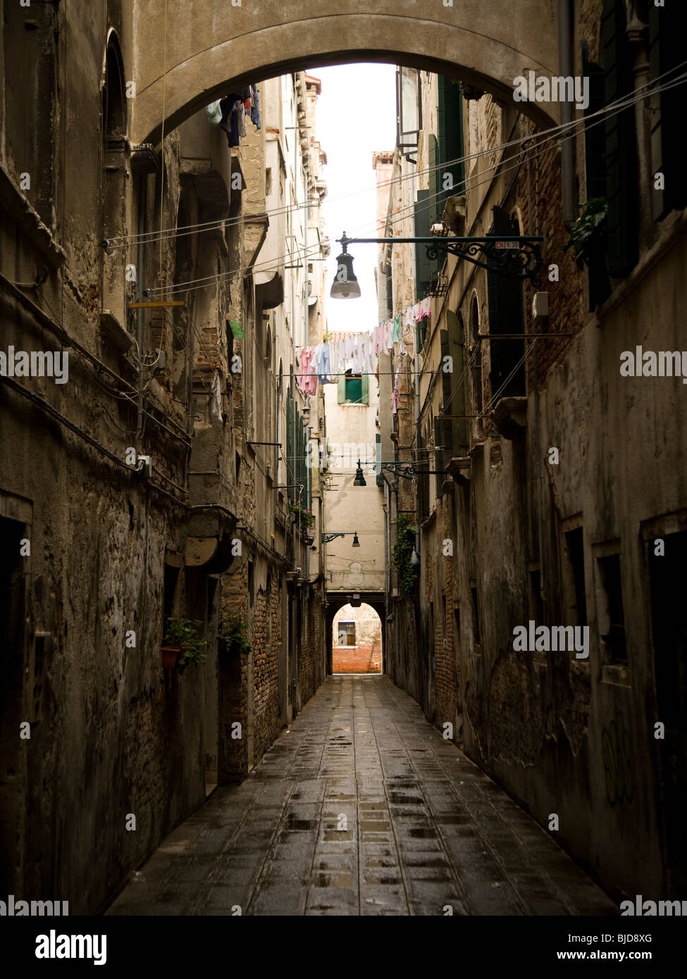 Alleyway in Europe Stock Photo - Alamy