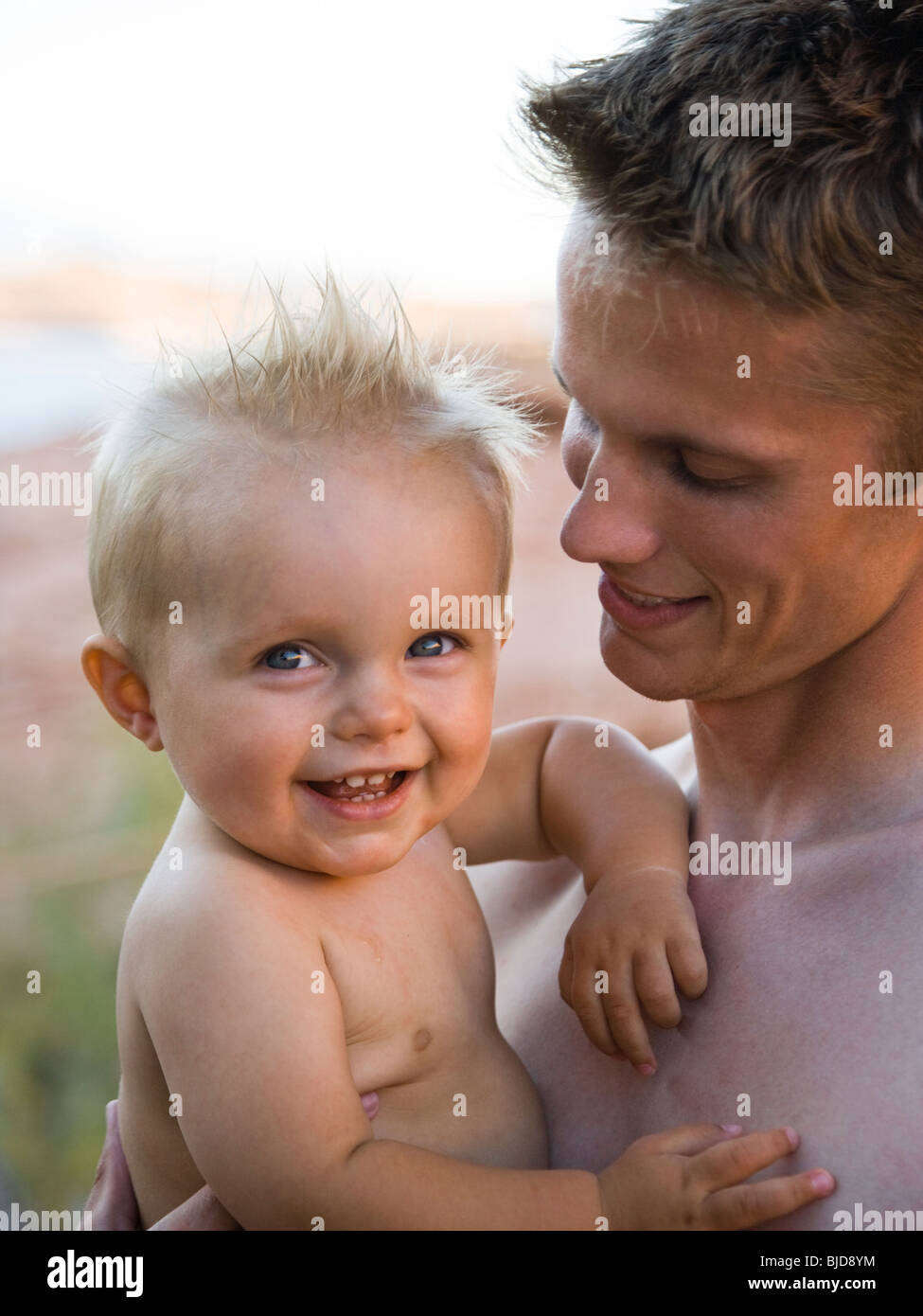 Father and child Stock Photo - Alamy