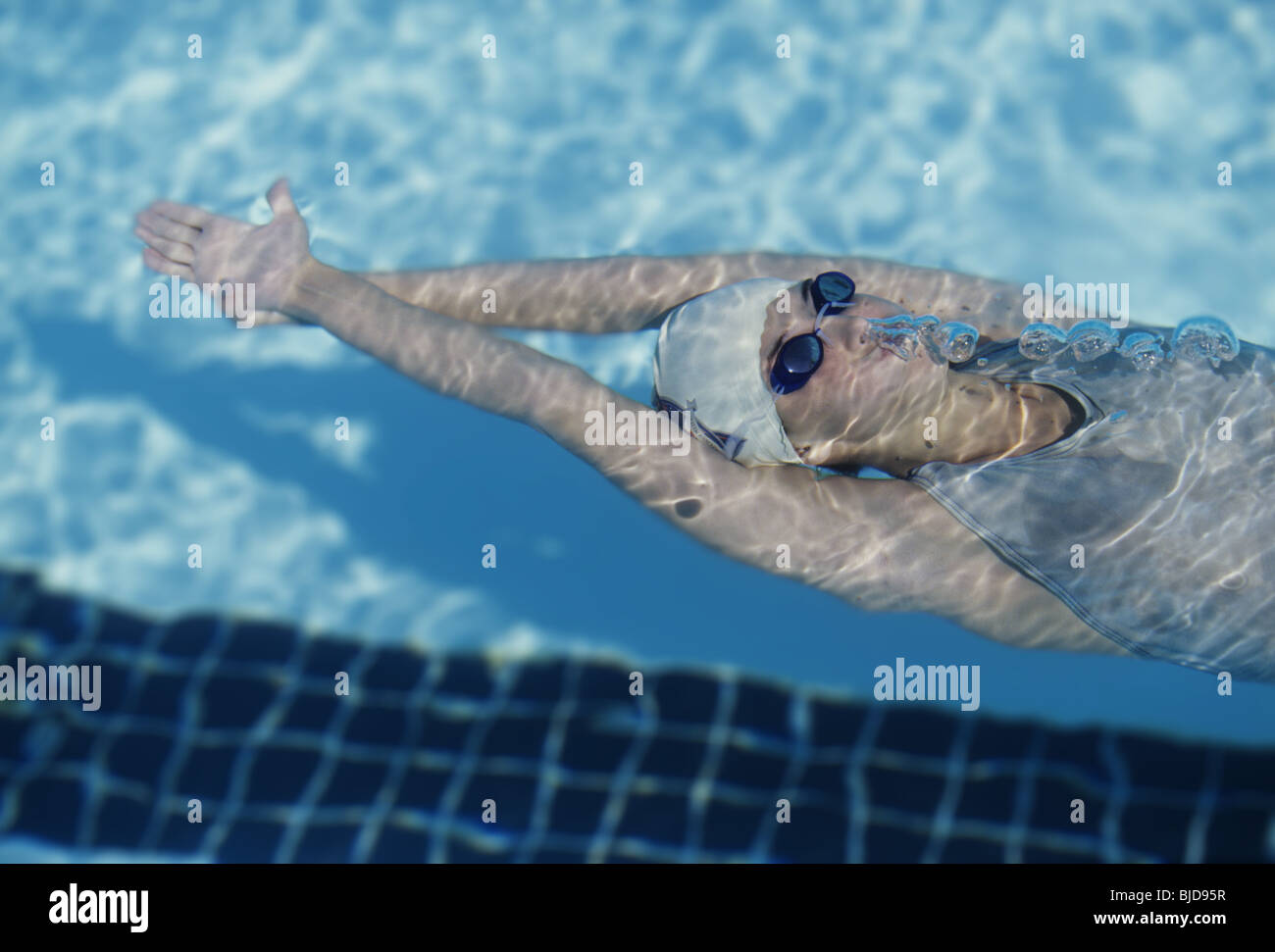 Backstroke under water hi-res stock photography and images - Alamy