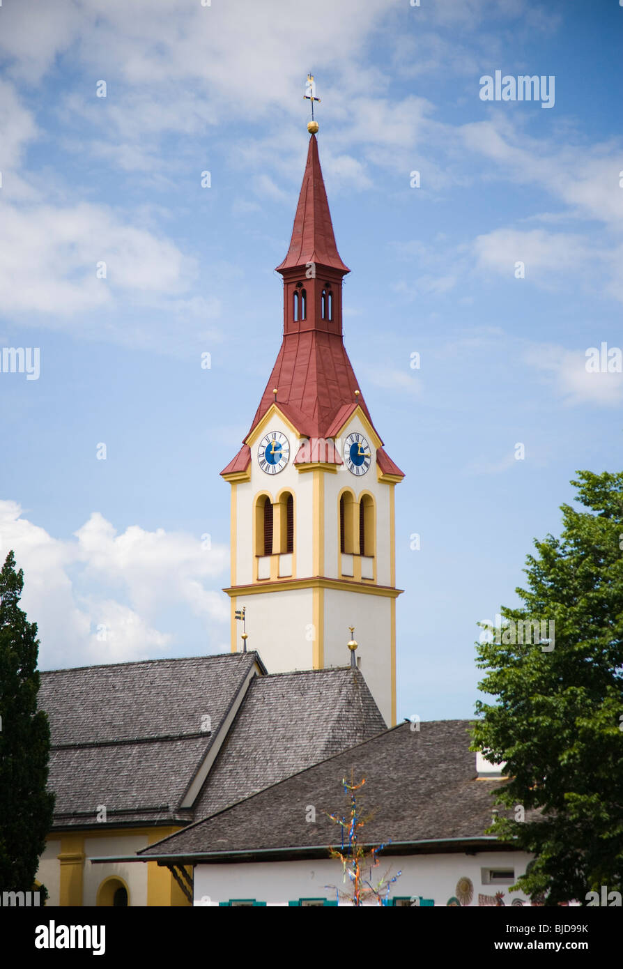 Church tower in Europe Stock Photo - Alamy
