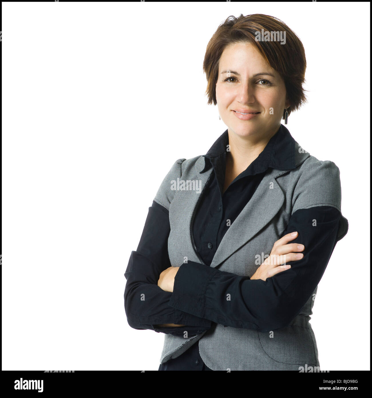 Woman arms folded silhouette hi-res stock photography and images - Alamy