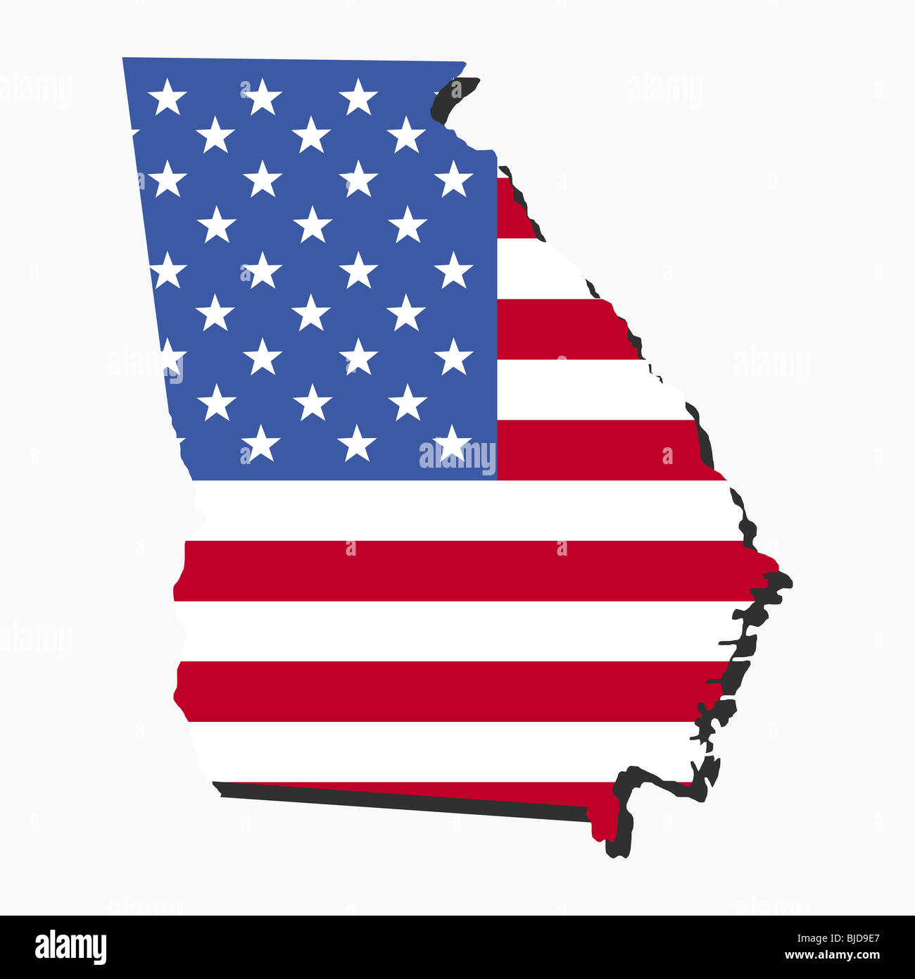 Map georgia state hi-res stock photography and images - Alamy