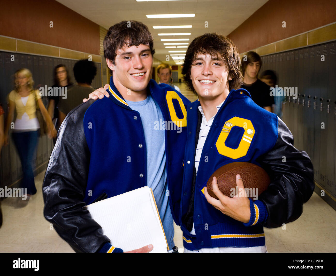 Two male High School students Stock Photo - Alamy