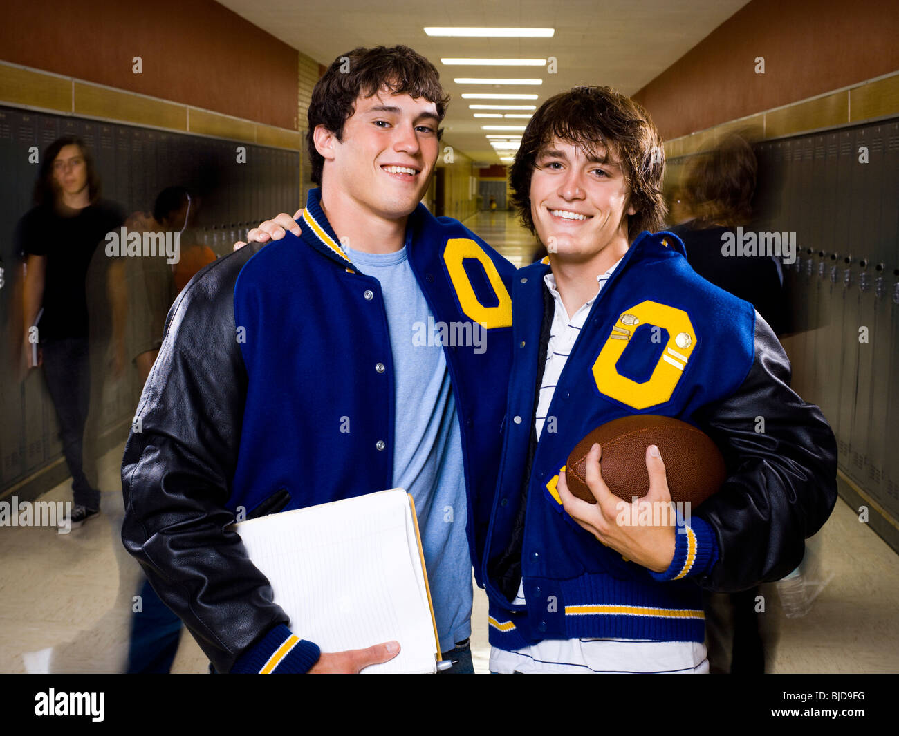Two male High School students Stock Photo - Alamy