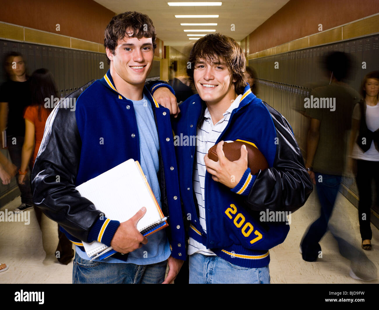 Two male High School students Stock Photo - Alamy