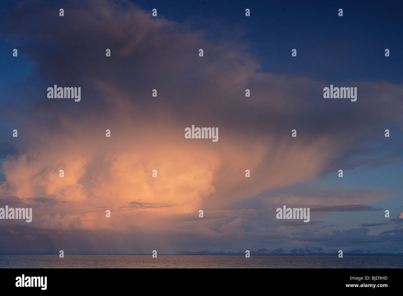 An enormous raincloud over the Lake District from Portling Dumfries and ...