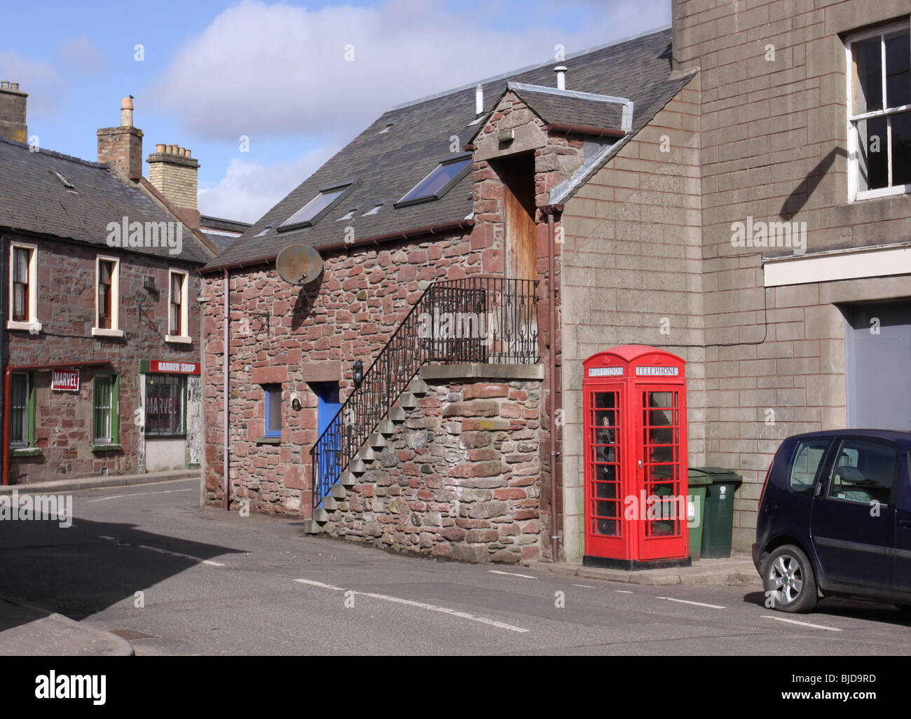 Coupar Angus street scene Scotland March 2010 Stock Photo - Alamy