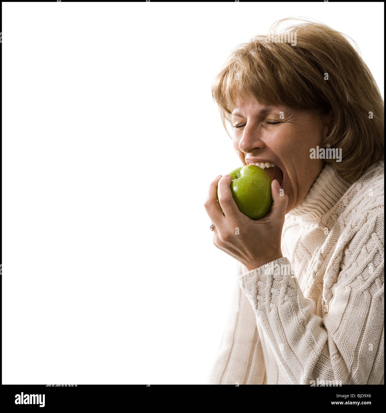woman eating fruit Stock Photo - Alamy