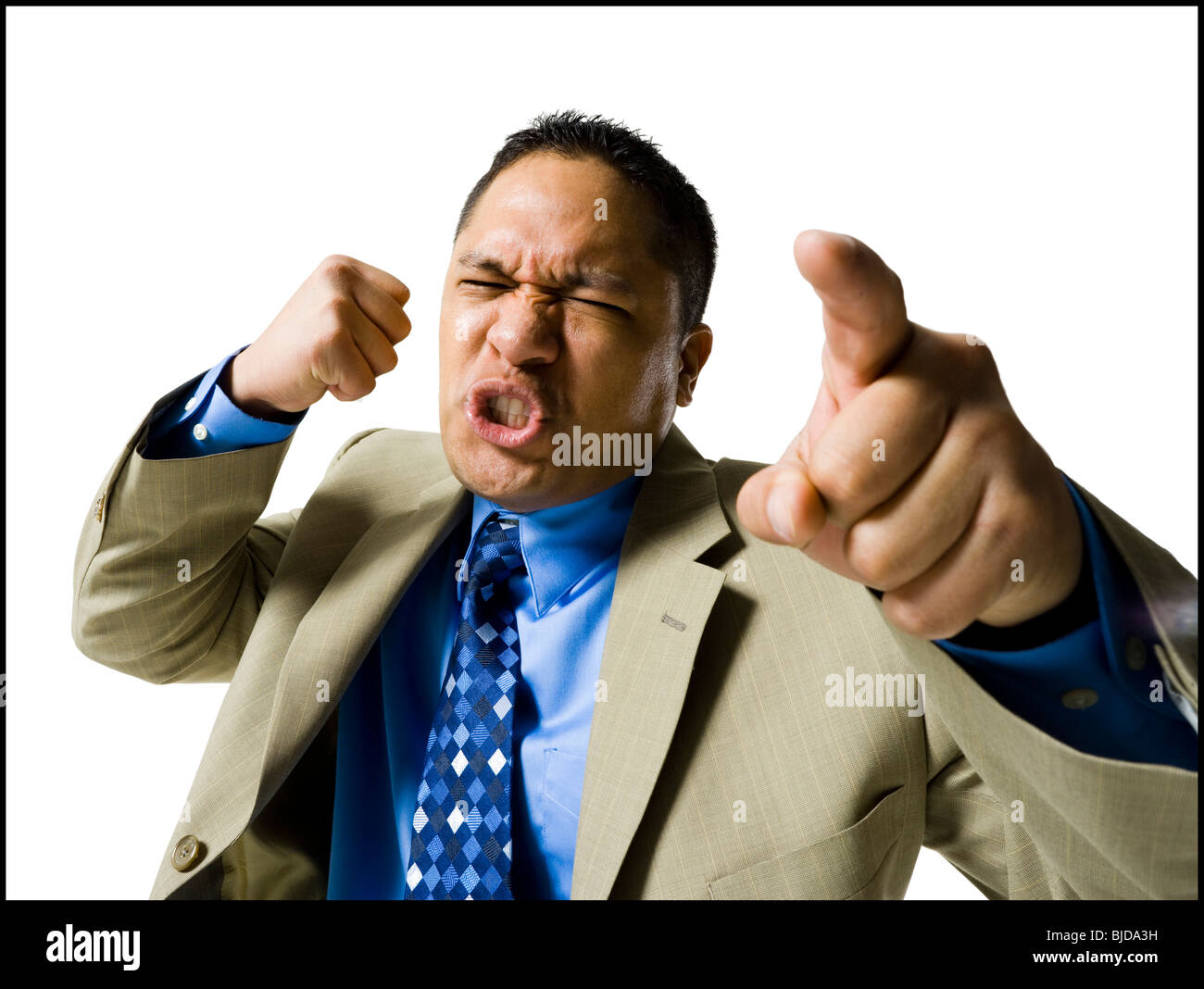 Angry Man And Pointing High Resolution Stock Photography and Images - Alamy