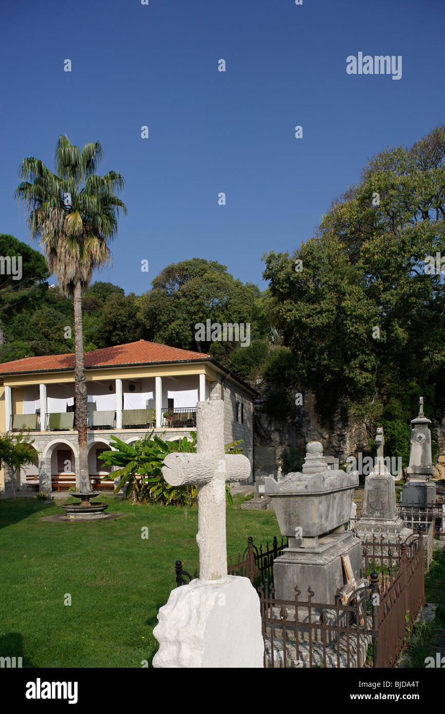 Old Cemetery,cells,Savina Monastery,near Herceg-Novi,Montenegro Stock ...