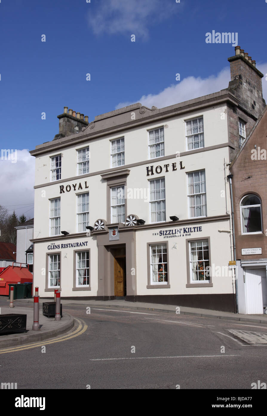 exterior of Royal Hotel Blairgowrie Perthshire Scotland March 2010 ...