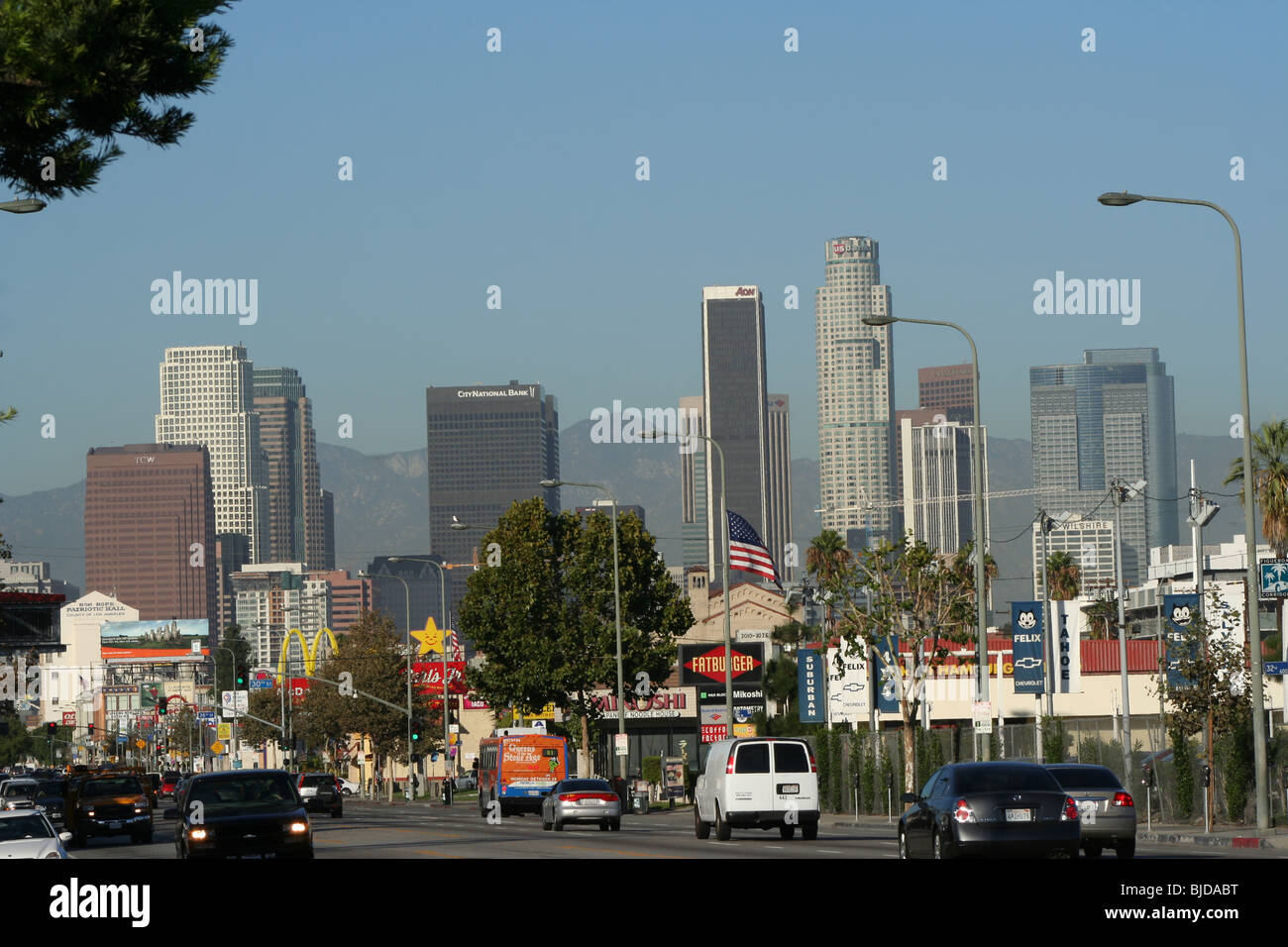 Los Angeles street scene October 2007 Stock Photo - Alamy