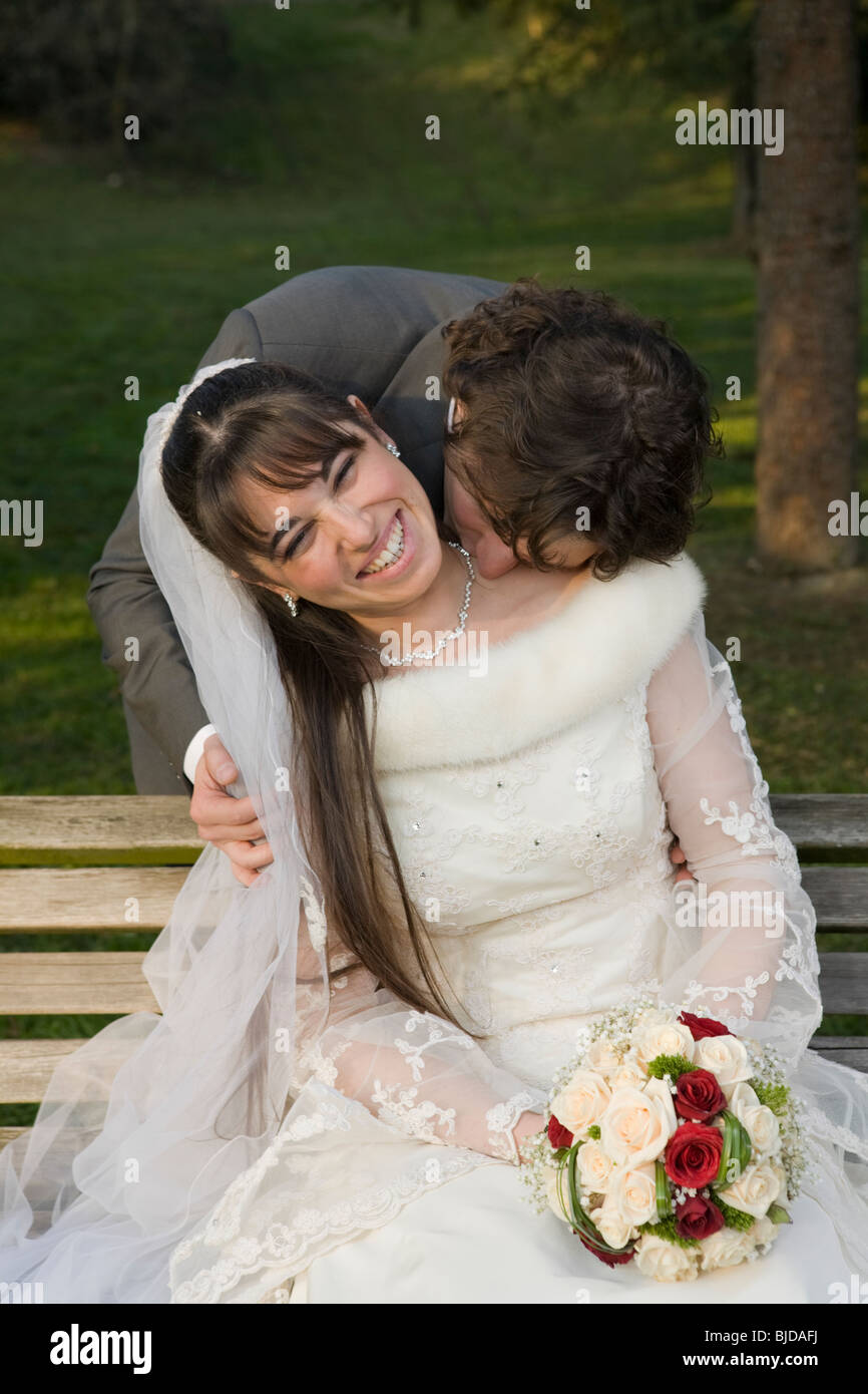 Man kissing woman on neck hi-res stock photography and images - Alamy