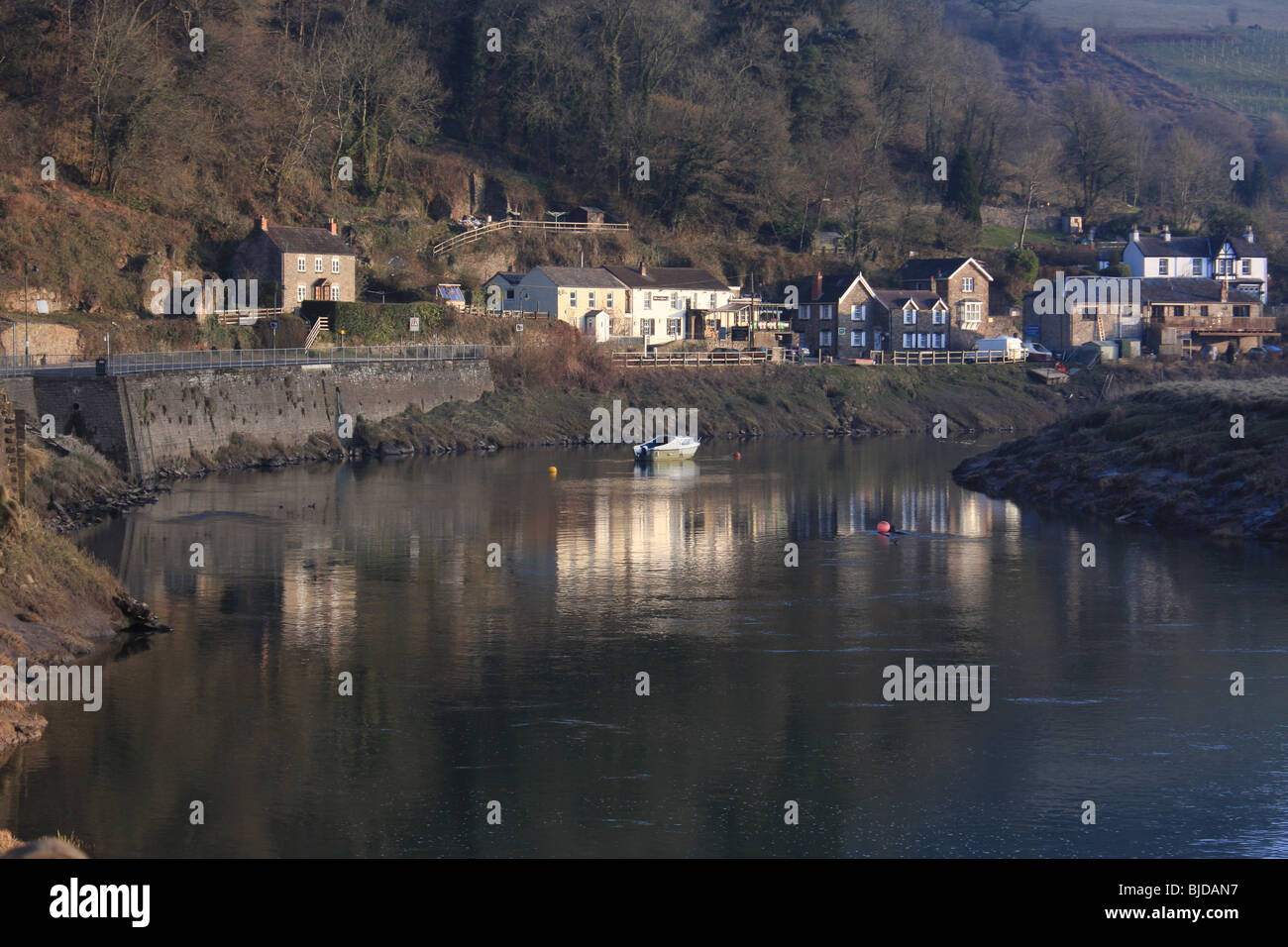 Tintern village in the Wye Valley in Wales Stock Photo - Alamy