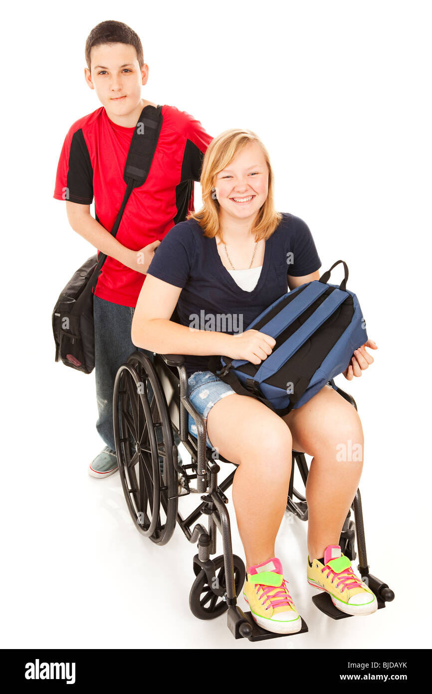 Girl friend disabled school hi-res stock photography and images - Alamy