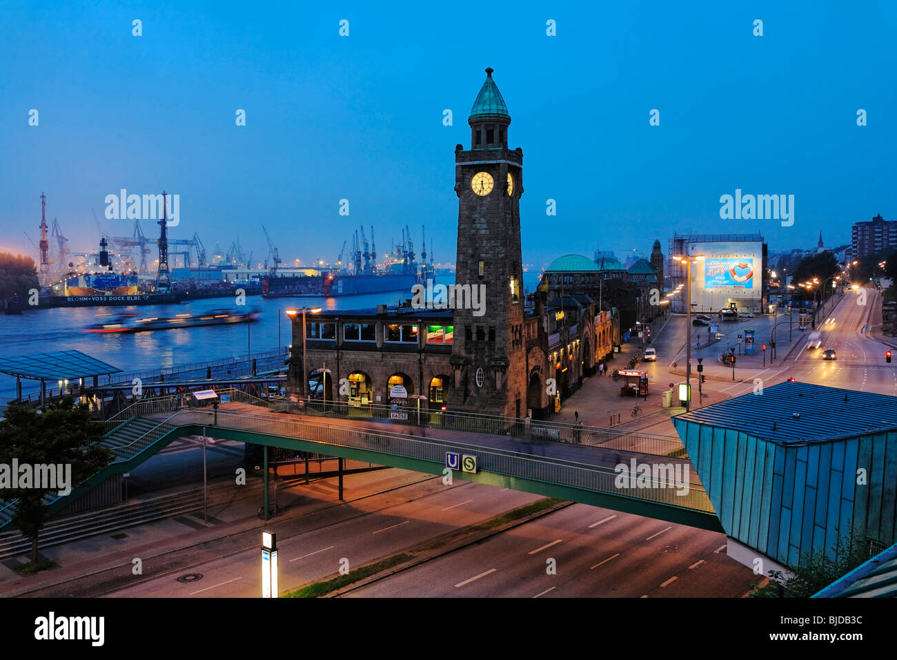 Clock tower st pauli landing hi-res stock photography and images - Alamy