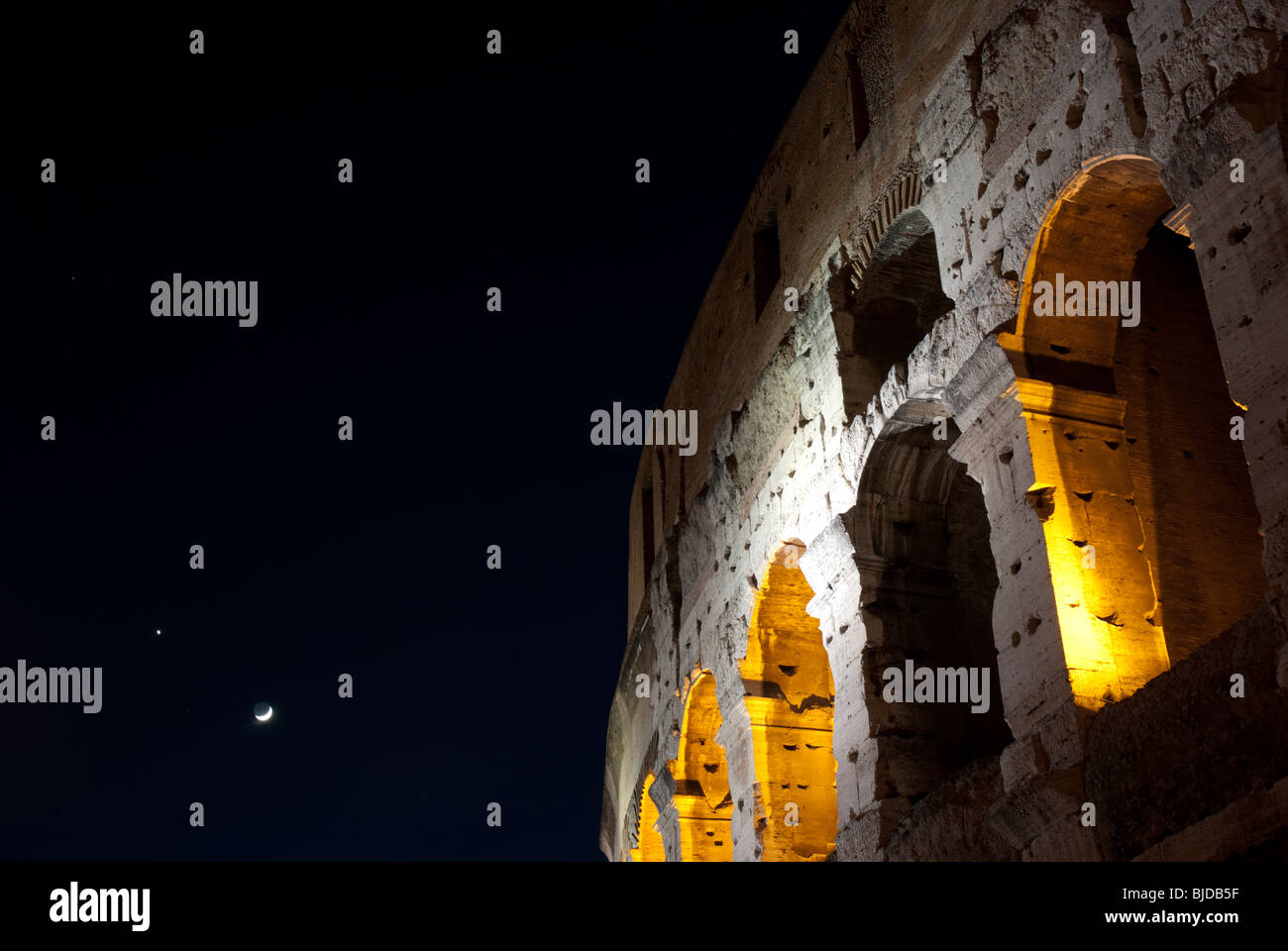 The Colosseum at night, Rome Stock Photo - Alamy
