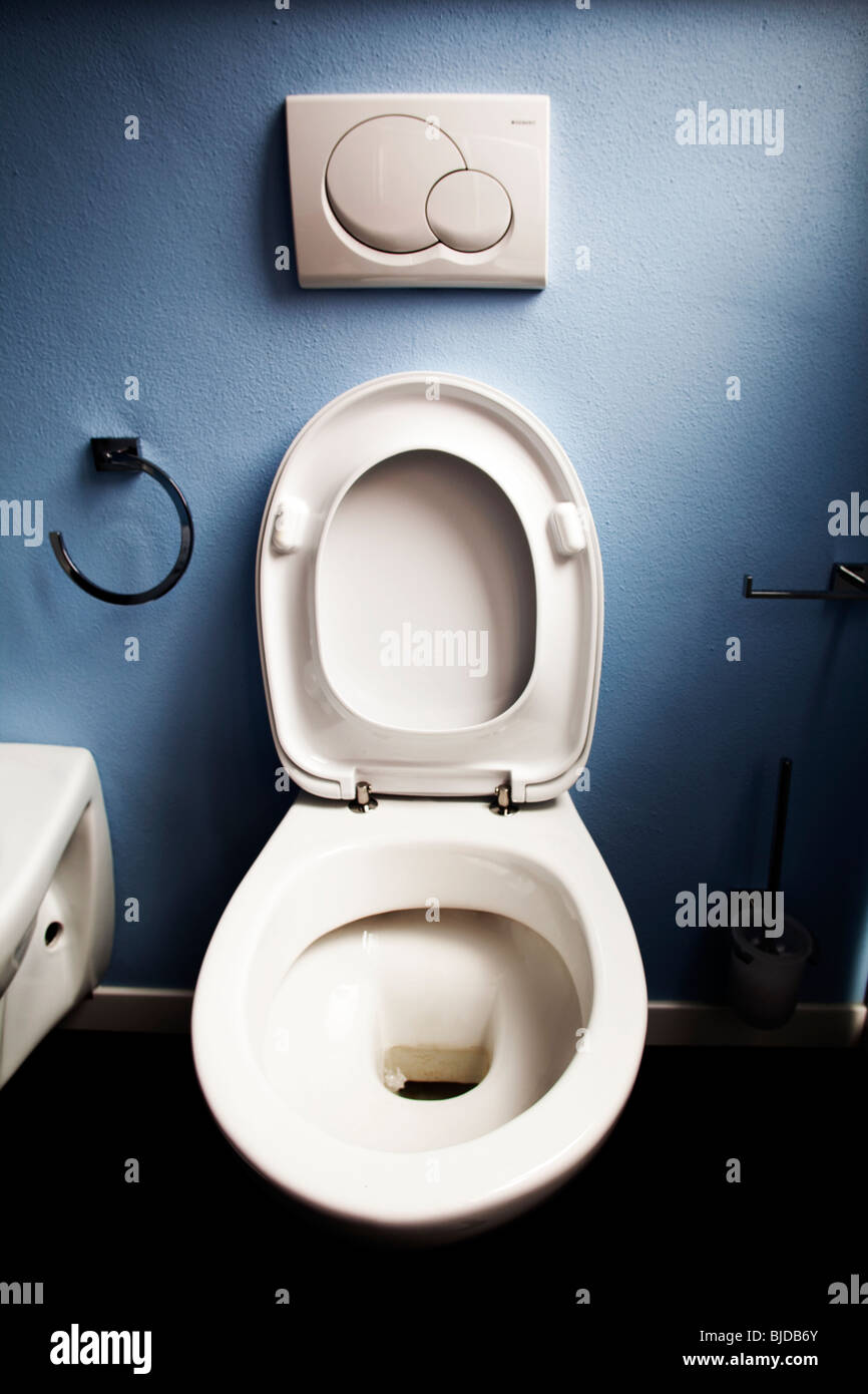 Toilet lid open hi-res stock photography and images - Alamy