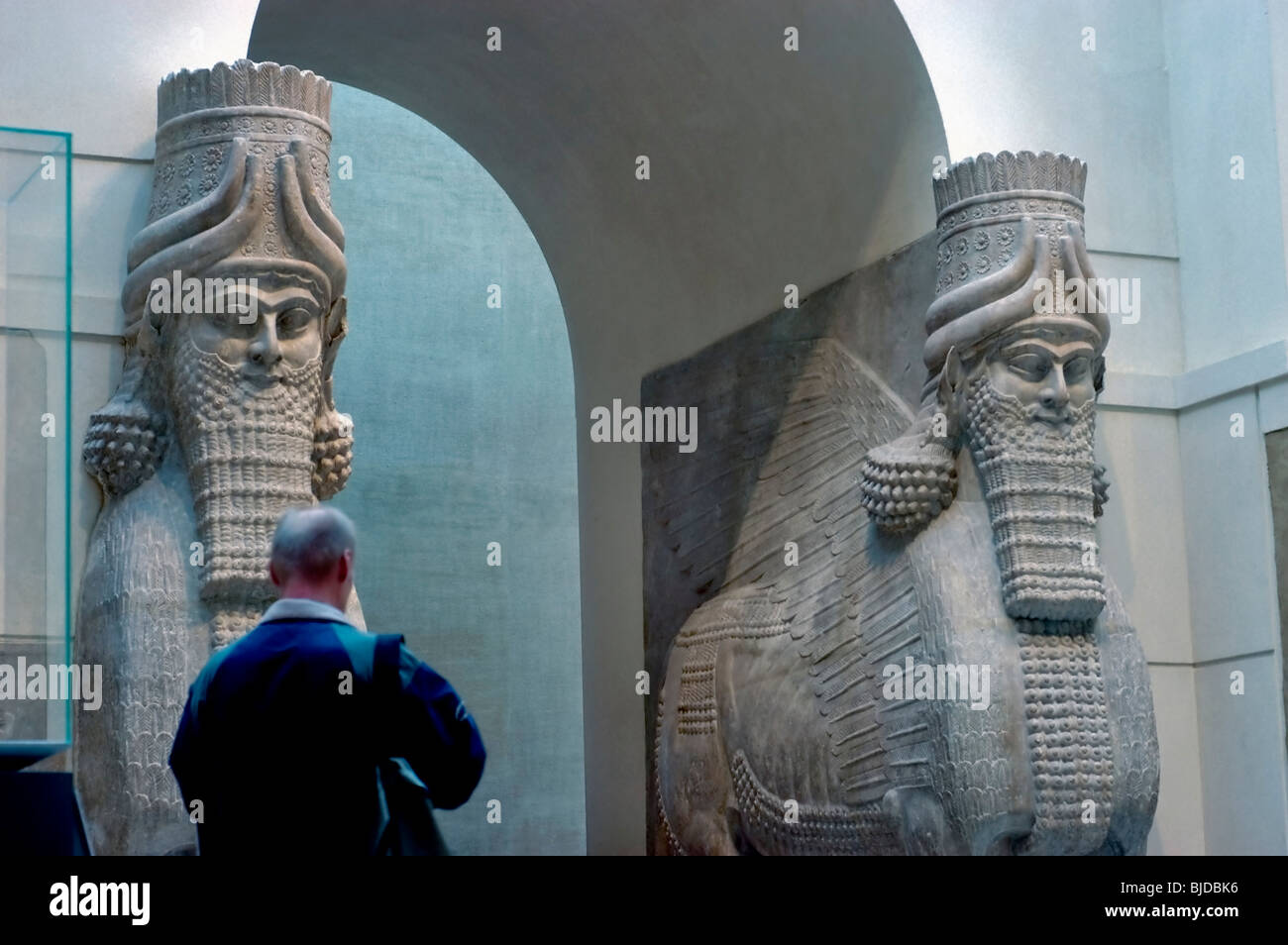 Paris, France - Man Looking, From Behind, Art Objects inside Louvre ...