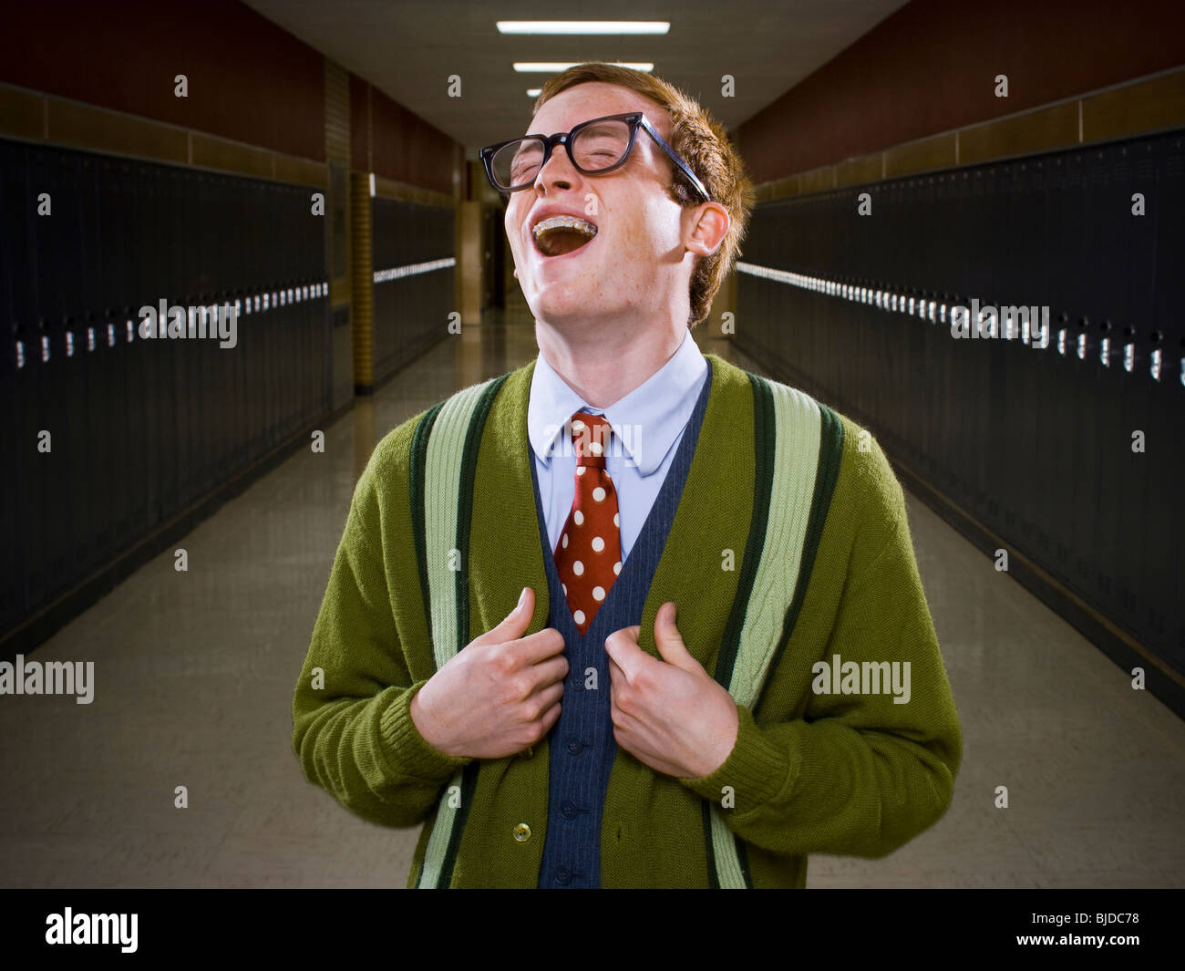 High School Nerd Stock Photo - Alamy