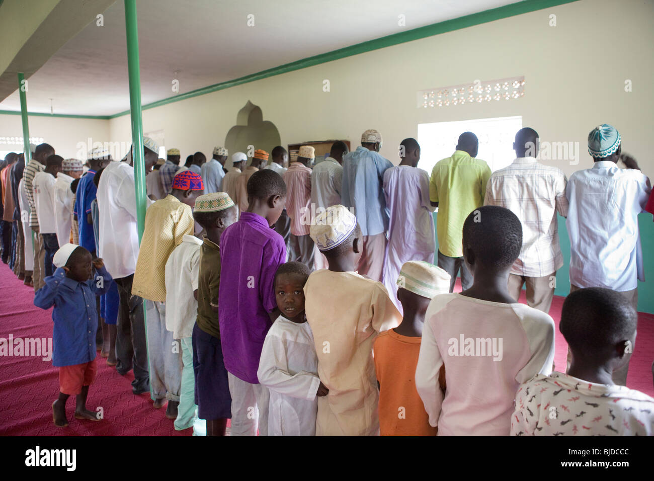 Friday prayers at a mosque in Amuria District, Teso Subregion, Uganda ...