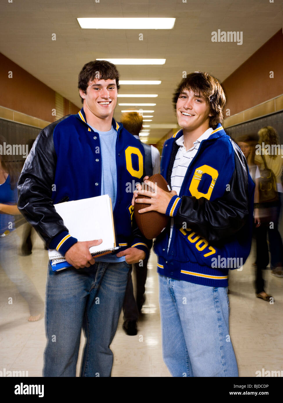 Two male High School students Stock Photo - Alamy