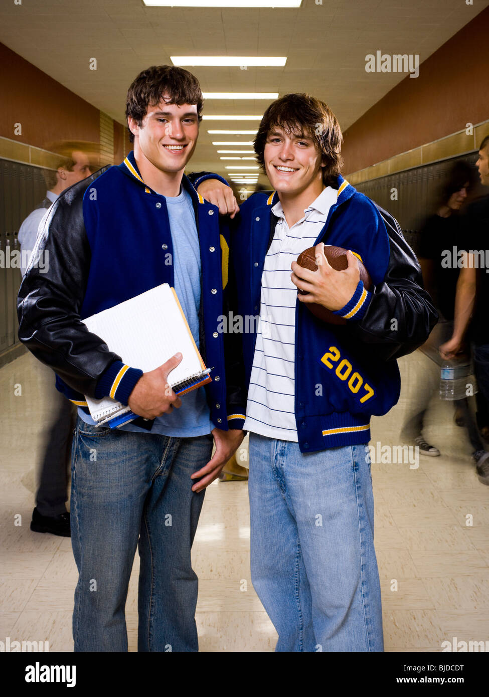 Two male High School students Stock Photo - Alamy