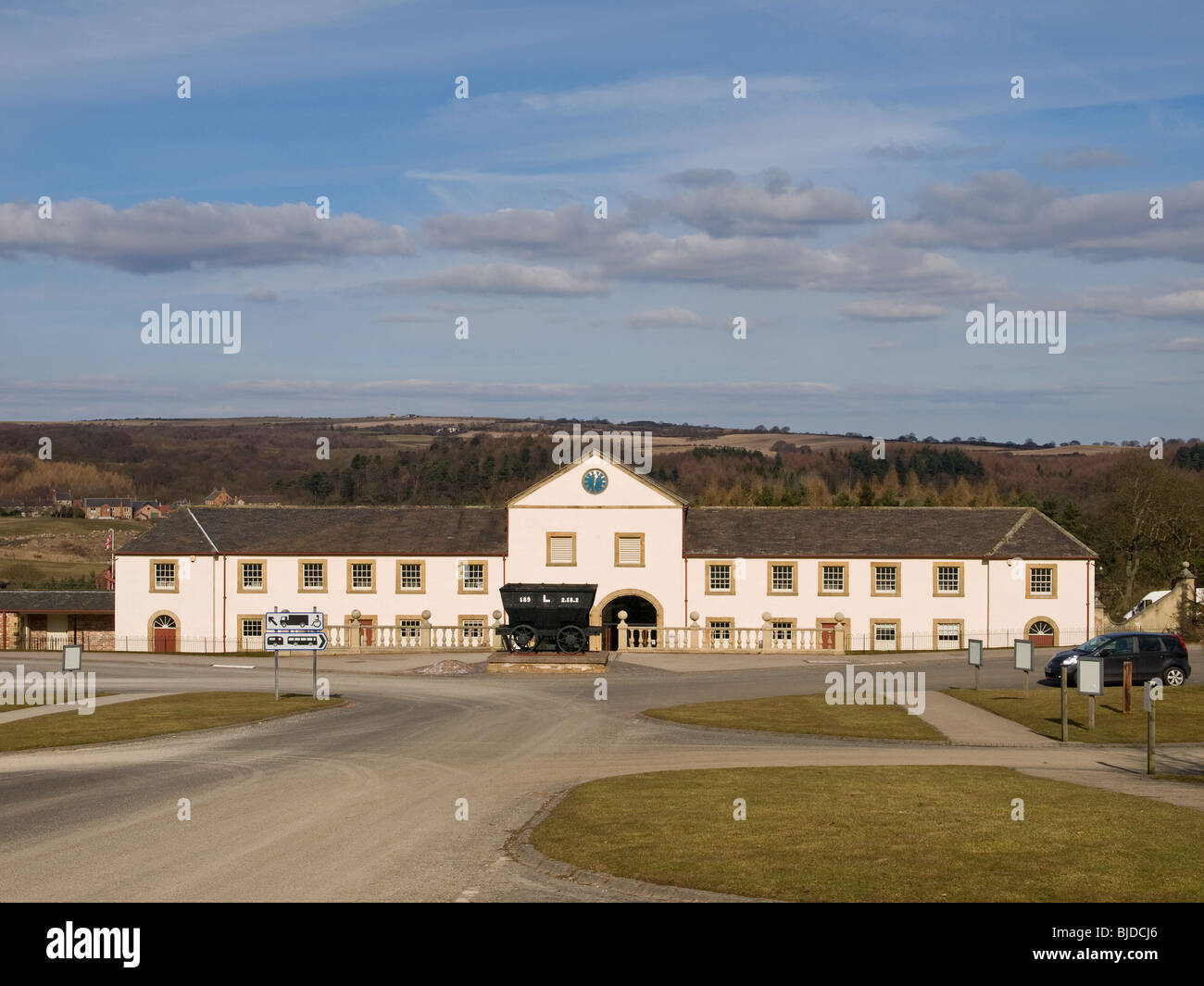 View of the entrance to Beamish Open Air Museum County Durham England ...
