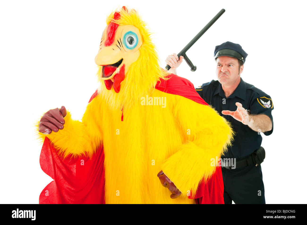 Running in chicken costume hi-res stock photography and images - Alamy
