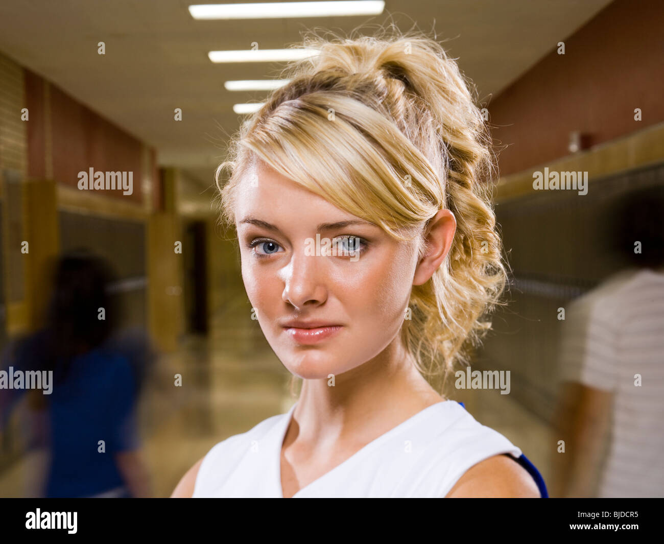High School Cheer Leader Stock Photo - Alamy