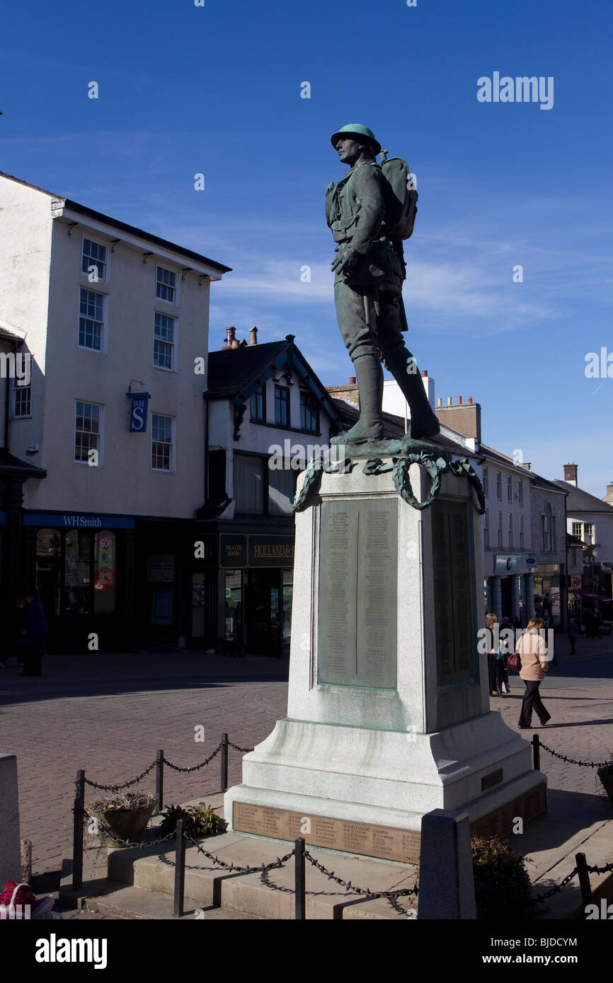 Kendal market Square Kendal UK Stock Photo - Alamy