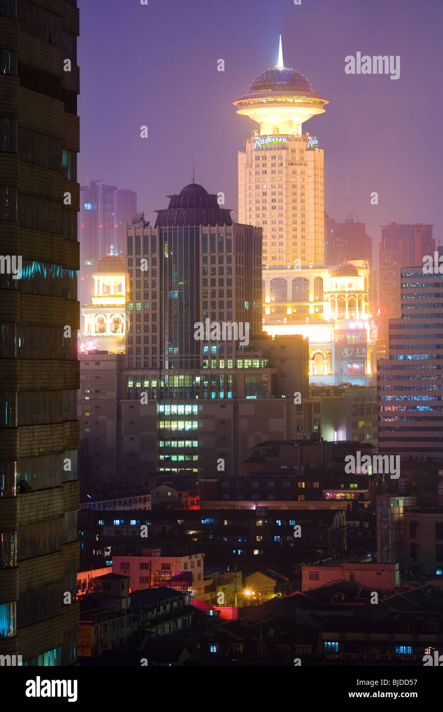 Overview of downtown Shanghai, China, Asia Stock Photo - Alamy
