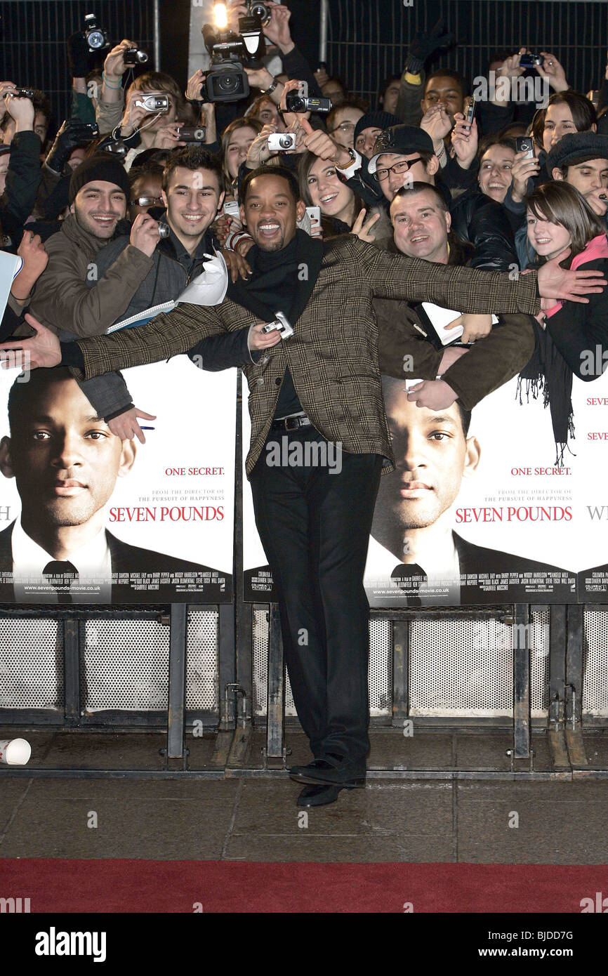 WILL SMITH SEVEN POUNDS FILM PREMIERE EMPIRE CINEMA WEST END LEICESTER ...